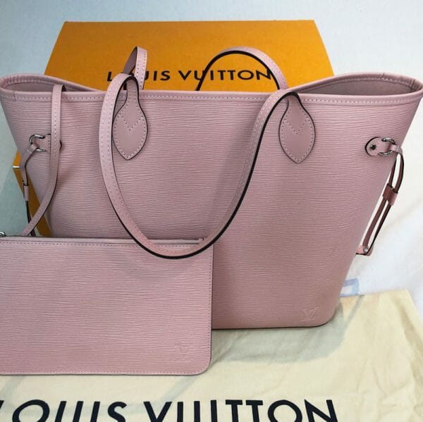 Louis Vuitton Pink Epi Leather Neverfull Mmo | semashow.com