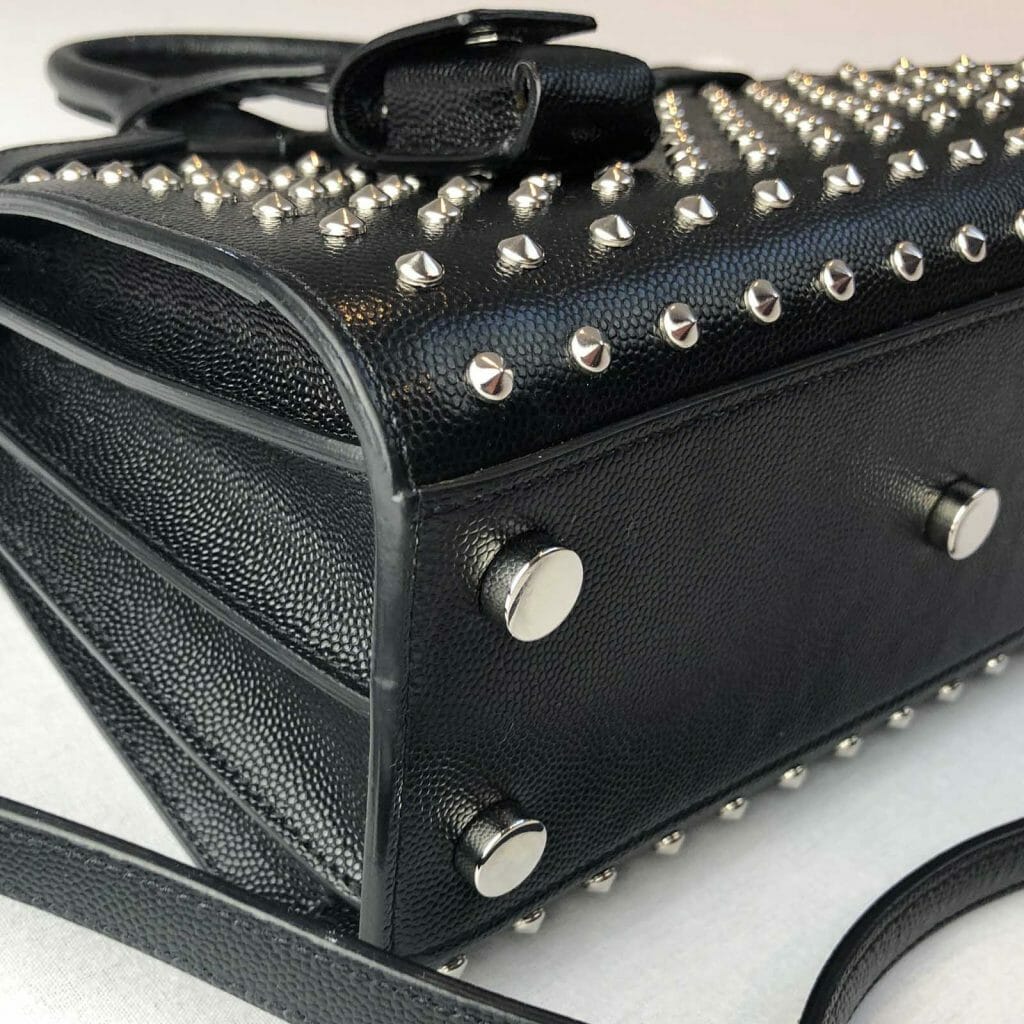 Saint Laurent YSL Studded Nano Sac De Jour Black Silver Studs saint-laurent-ysl-studded-nano-sac-de-jour-black-silver-studs