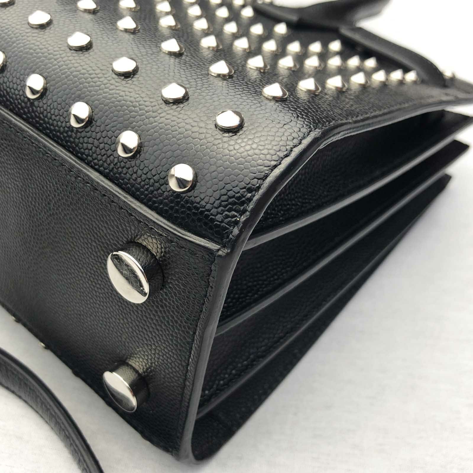 Saint Laurent YSL Studded Nano Sac De Jour Black Silver Studs saint-laurent-ysl-studded-nano-sac-de-jour-black-silver-studs