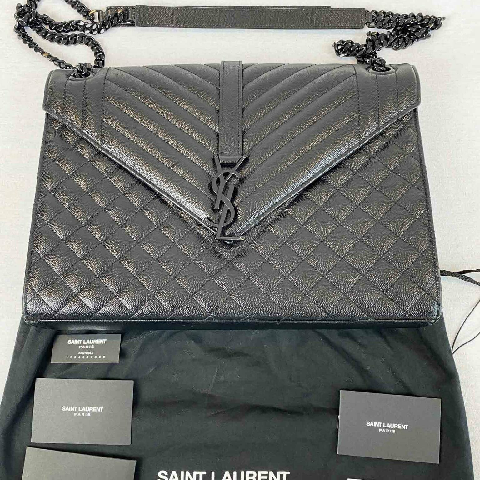 Saint Laurent Black Handbag Semashow Saint Laurent Black Handbag Semashow